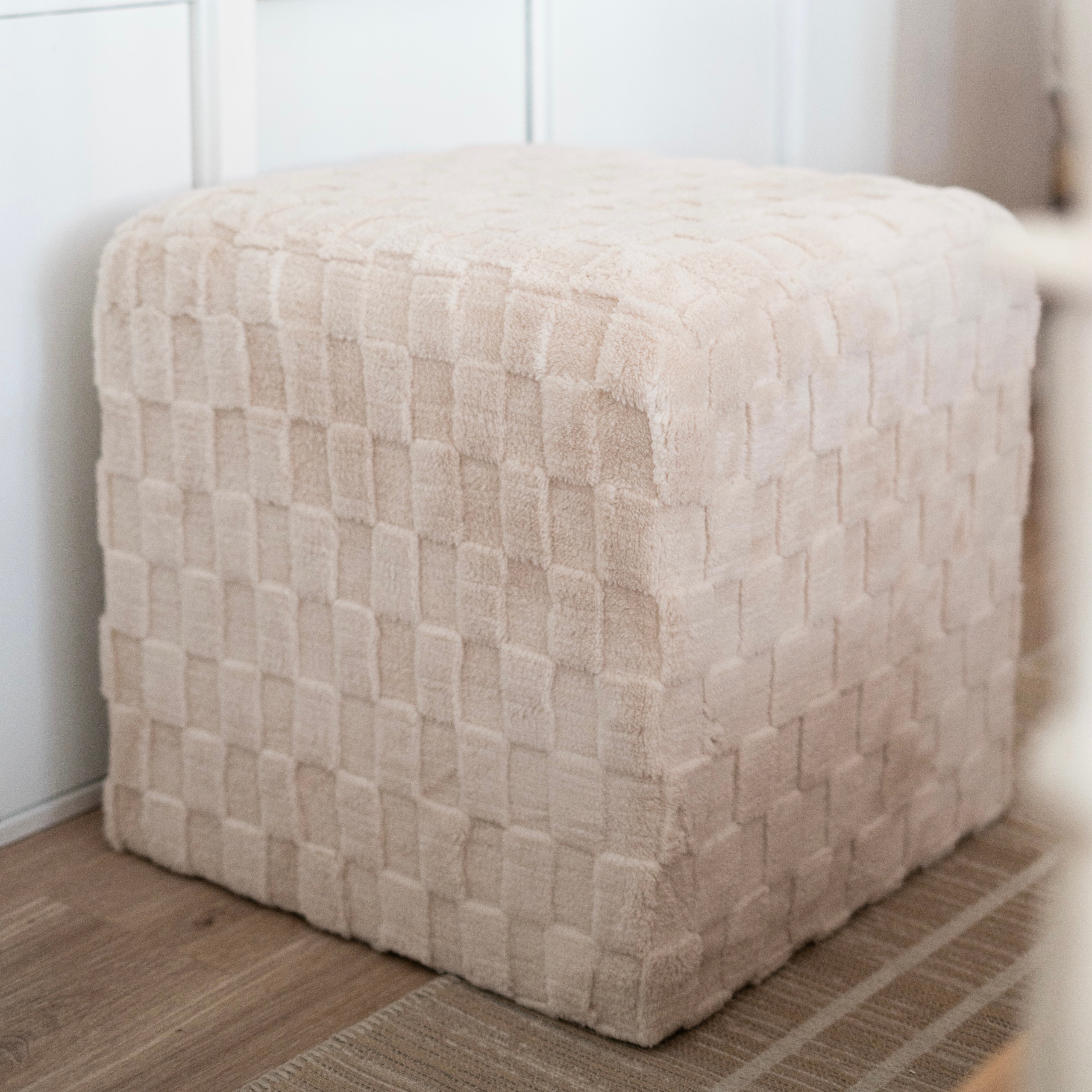 Jenkins Checkered Ottoman